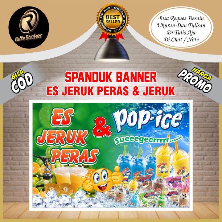 Spanduk Banner Es Jeruk Peras & Pop Ice Spanduk Es Jeruk Peras Spanduk ...