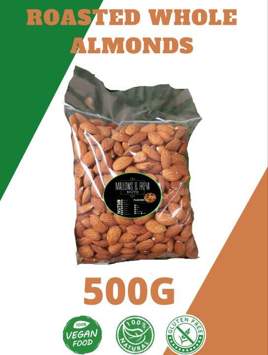 ROASTED WHOLE ALMOND NUTS 500G USA | Lazada PH