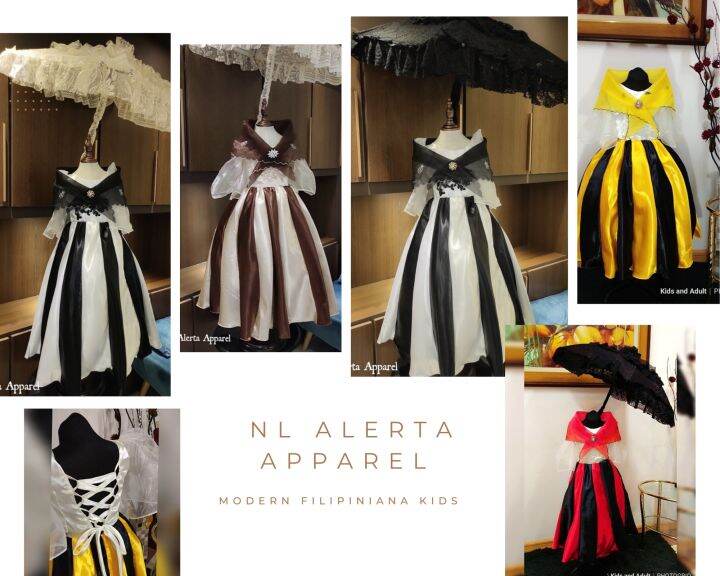 MODERN MARIA CLARA GOWN FOR KIDS INDIVIDUAL SELLING FOR (GOWN ...