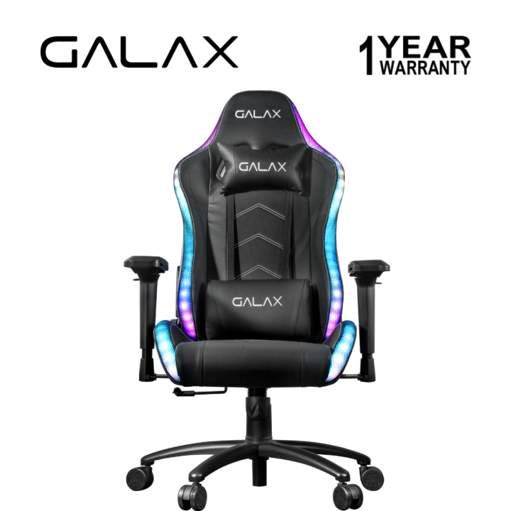 GALAX Gaming Chair GC-01S Plus RGB 180Degree Adjustable Seat Back, RGB ...