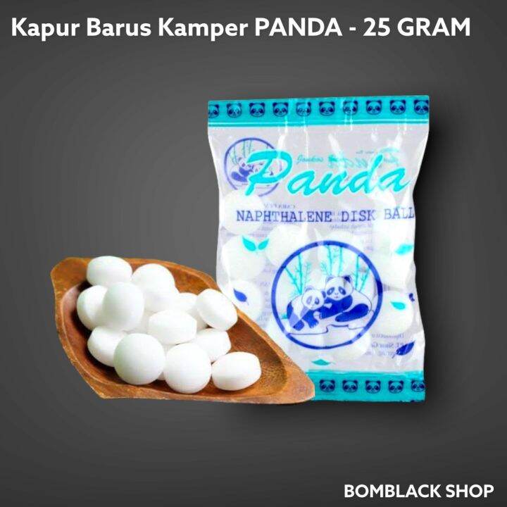Kapur Barus Kamper Bola 25GR PANDA Butir Toilet WC Lemari Wangi ...