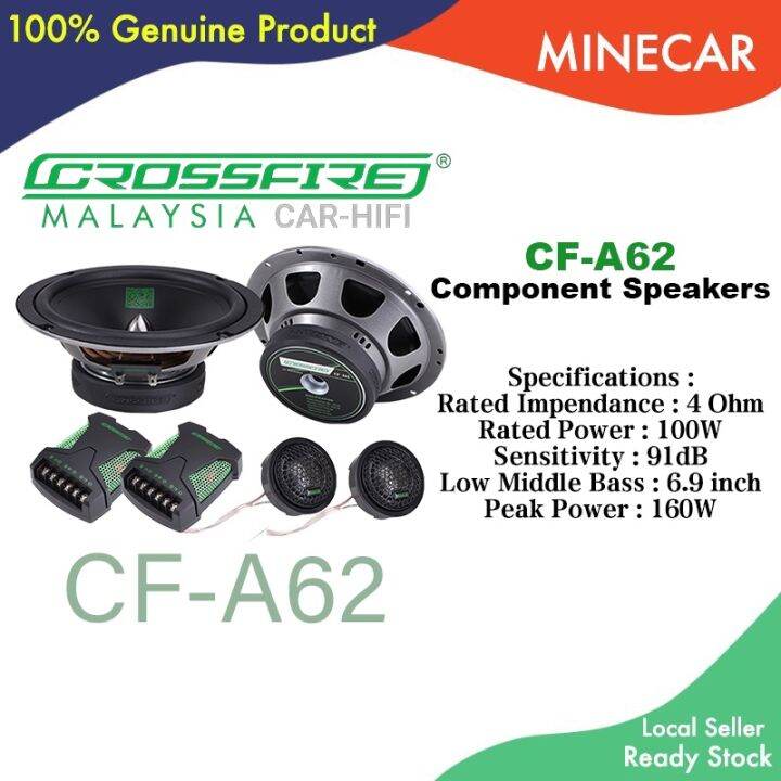 CROSSFIRE CF-A62 6.9 INCH COMPONENT SPEAKERS | Lazada
