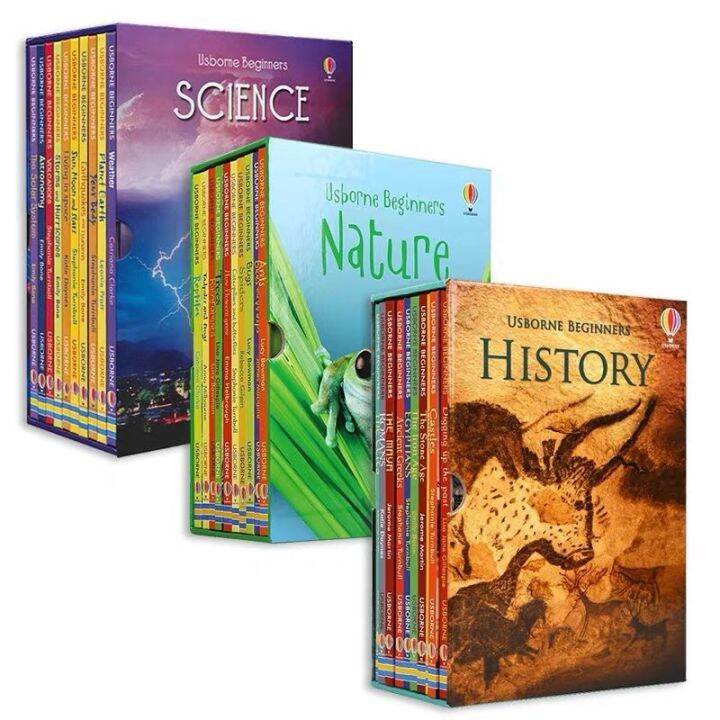 (ในสต็อก) 3 Usborne Beginners SCIENCE / HISTORY / NATURE หนังสือปกแข็ง ...