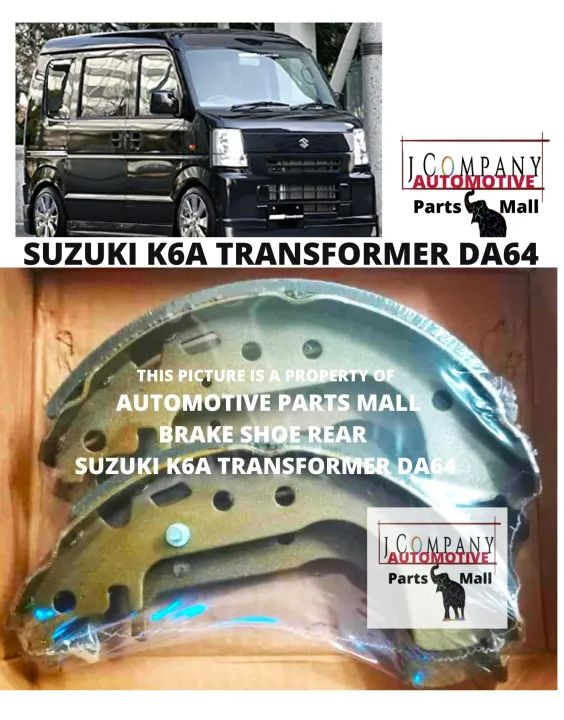 K6A MULTICAB BRAKE SHOE REAR DA64V DA64W TRANSFORMER SUZUKI NBK | Lazada PH