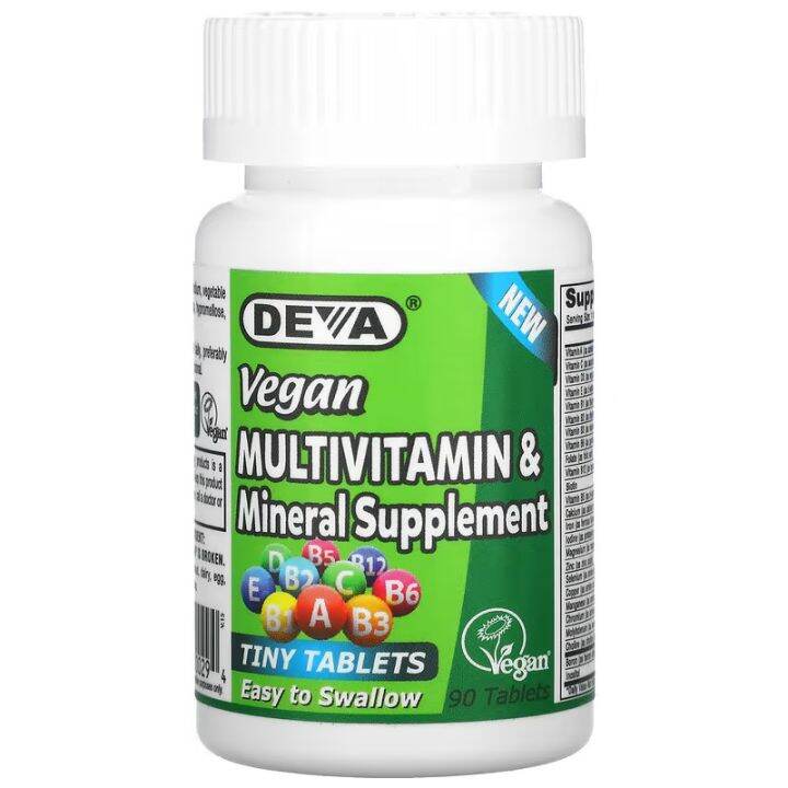 Vegan, Multivitamin & Mineral Supplement, Tiny Tablets, 90 Tablets ...