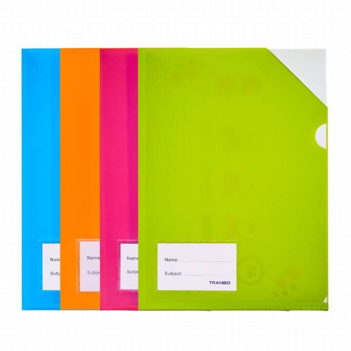 A4 L-Shaped Vivid Colors Japanese Style Single Page File Folder | Lazada PH