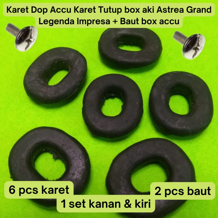 Karet Dop Accu Karet Tutup box aki bantalan tutup box accu Astrea Grand ...