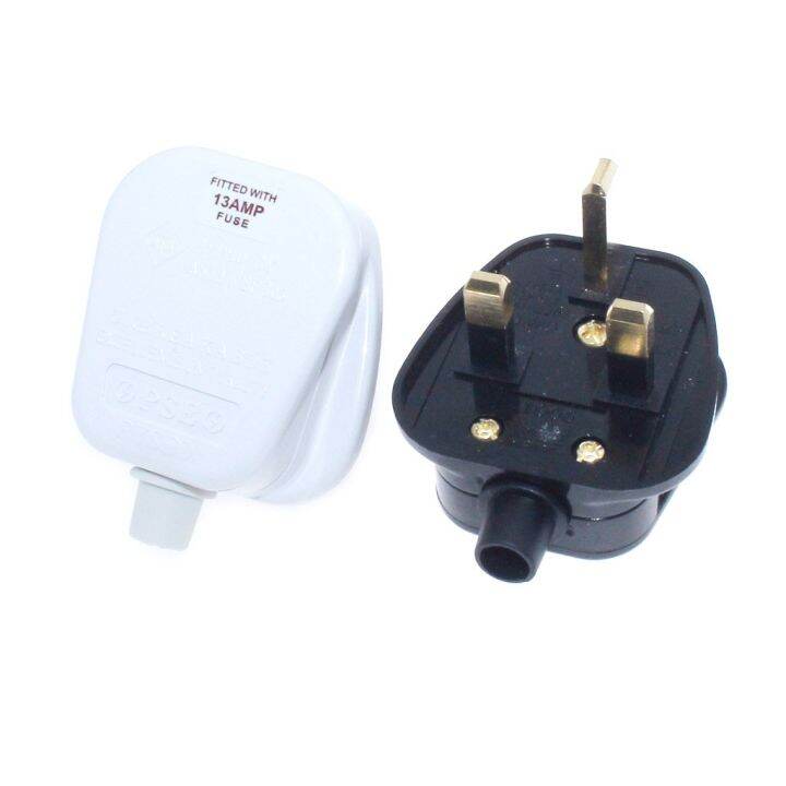 UK 3 Pins AC Electrical Power Rewireable Plug Male Wire Fused Socket ...