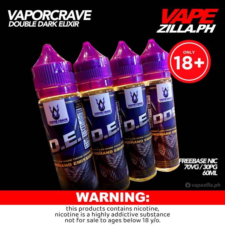VAPORCRAVE DOUBLE DARK ELIXIR 70/30 PREMIUM E JUICE 60ML LEGIT COOL ...