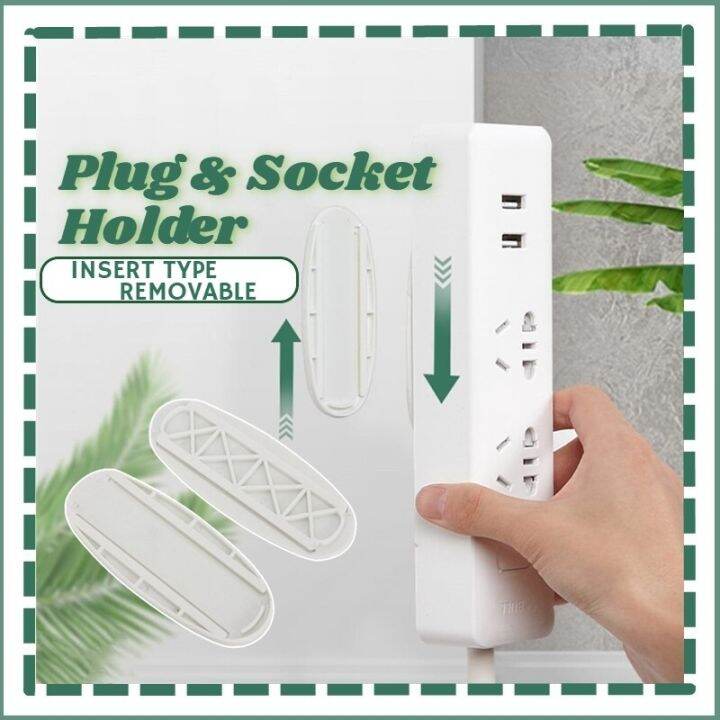 Extension Sticker Plug-in Router Storage Wall-Mounted Household Wiring ...