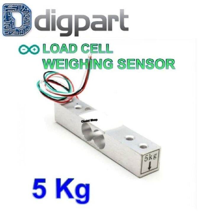 Load Cell Strain Gauge Weigh Scale 5Kg Sensor Berat Timbangan Arduino ...