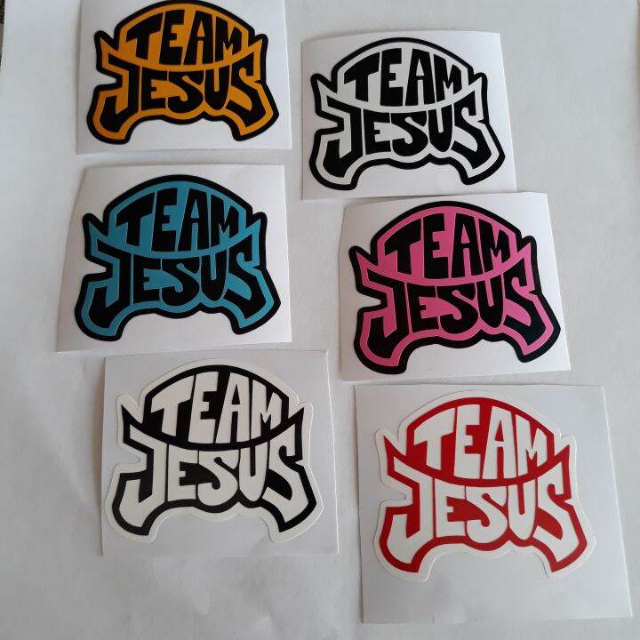 Team Jesus A Sticker Decal in 6 Color Variants | Lazada PH