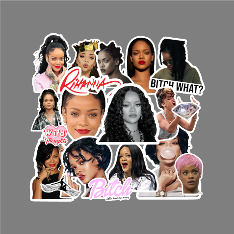 Rihanna - Sticker Pack Waterproof Laminated | Lazada PH