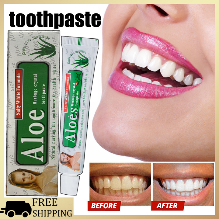 ALOE Toothpaste 100g [Twin Pack] Remove bad breath and reduce tooth ...