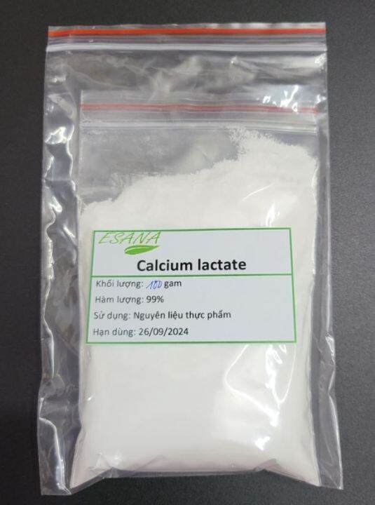 100g Bột Calci Lactat (calcium lactate, canxi lactat) 99% cấp thực phẩm ...