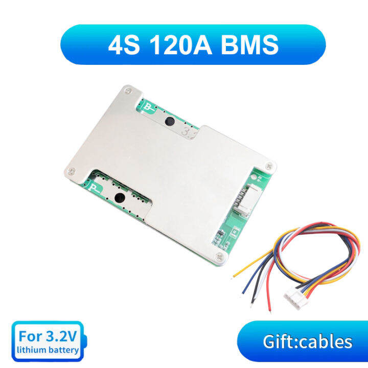 BMS 4S 12V Lifepo4 Batt 32650 4S BMS Protection Circuit 120A BMS Protection Board with Same Port ...