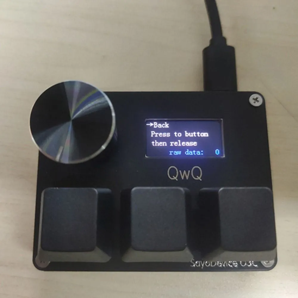 Mini Programming Custom Macro With IPS Color Screen .caxis Red Shaft ...