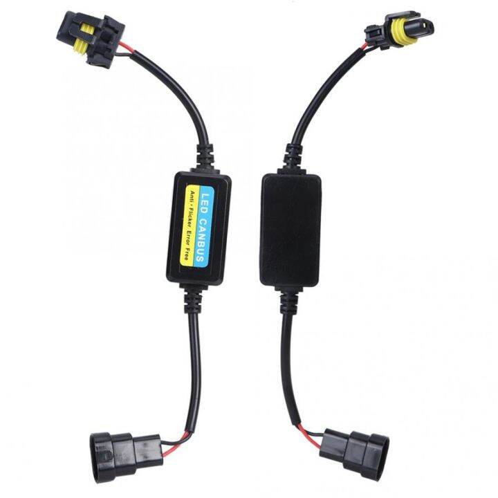 H7 2Pcs LED Decoder Adapter H1 H4 9005 9006 H11 Anti Hyper Blink Flash ...