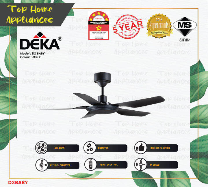 (AUTHORISED DEALER) DEKA CEILING FAN DX BABY 42" / DC MOTOR / MATT ...