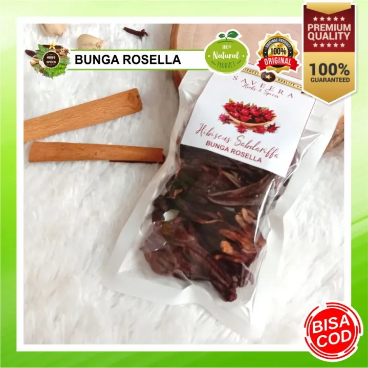 BUNGA ROSELLA KERING / TEH HERBAL ROSELA MERAH , 100% ASLI ALAMI ...