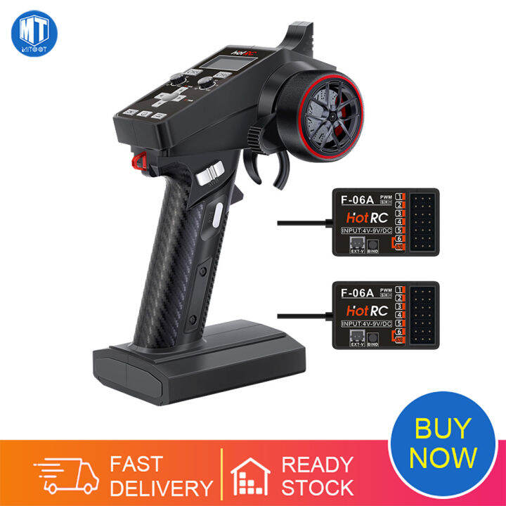 Hotrc CT-6A CT-4A 6CH 4CH 2.4GHz Radio System Transmitter Remote ...