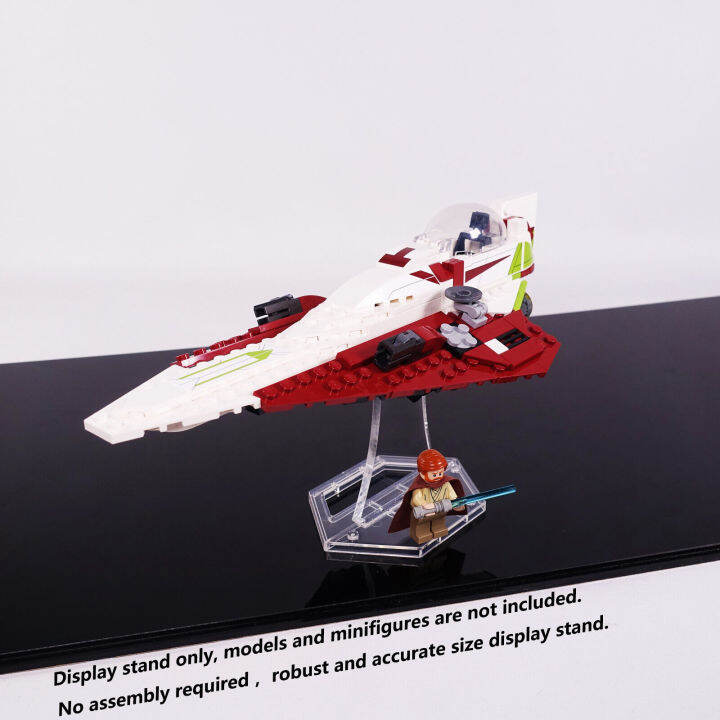 Display Stand for LEGO 75333 Obi-Wan Kenobi's Jedi Starfighter, Acrylic ...