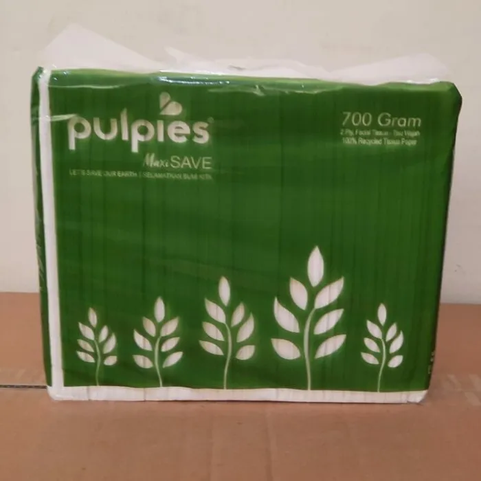 Tissue Tisu Pulpies 700 gr 2ply Facial Wajah Refill Maxi Save Kiloan ...