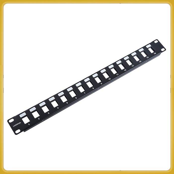 16 Port 24 Port Unloaded Blank Patch Panel 19 1U Empty Panel for ...