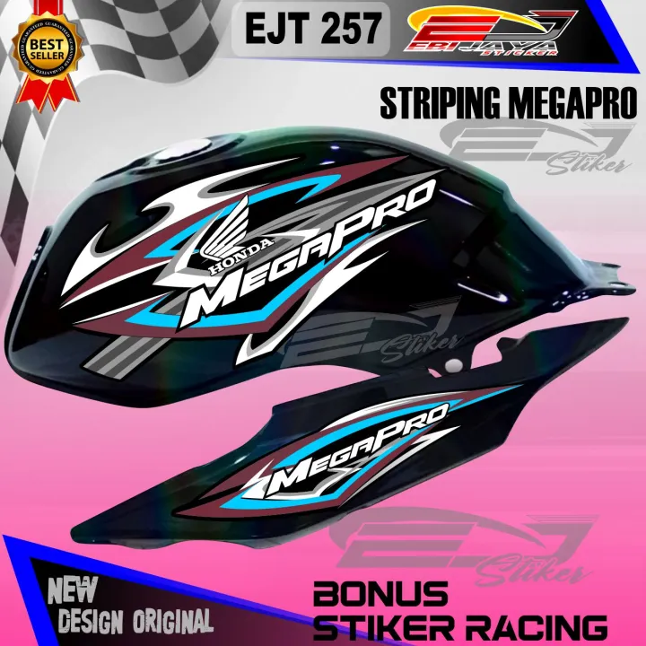 STRIPING MEGAPRO / STIKER LIS VARIASI MEGAPRO PRIMUS / DECALL STIKER ...