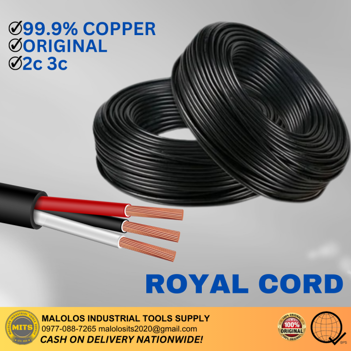 DURAFLEX ORIGINAL Royal Cord #10,#12, #14 and #16 (2C & 3C) Pure Copper (sold per meter) | Lazada PH