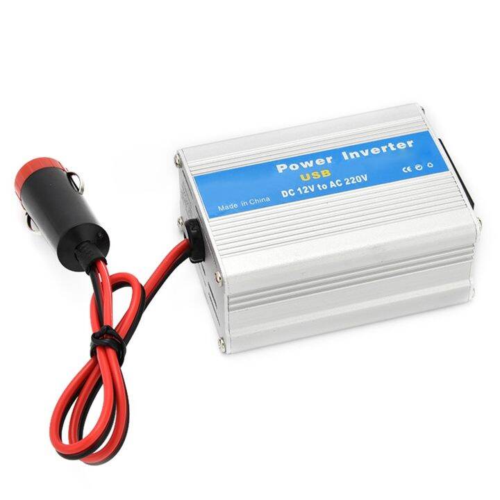 Portable Car Power Inverter 100W DC 12V to AC 220V Charger Converter ...