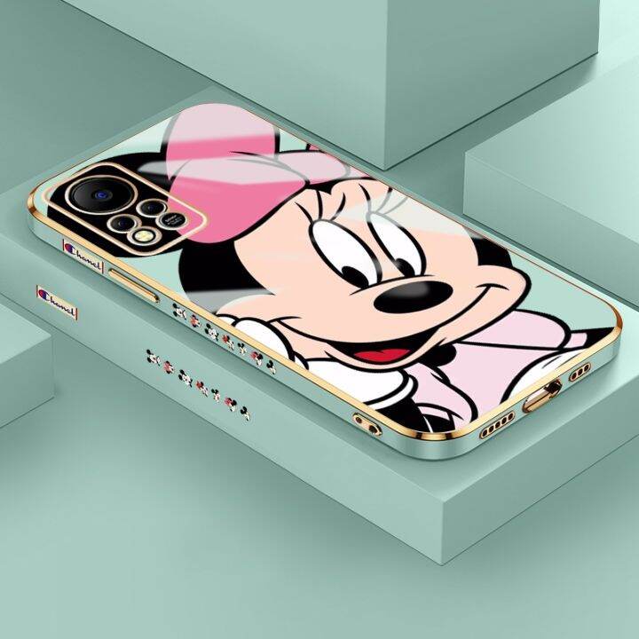 JIUMOO Casing For Infinix Hot 11s NFC Case With Cartoon Cute Minnie ...