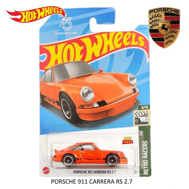 Hotwheels โมเดลรถเหล็ก ลิขสิทธิ์แท้100 รุ่น Porsche 911 Carrera Rs 2 7