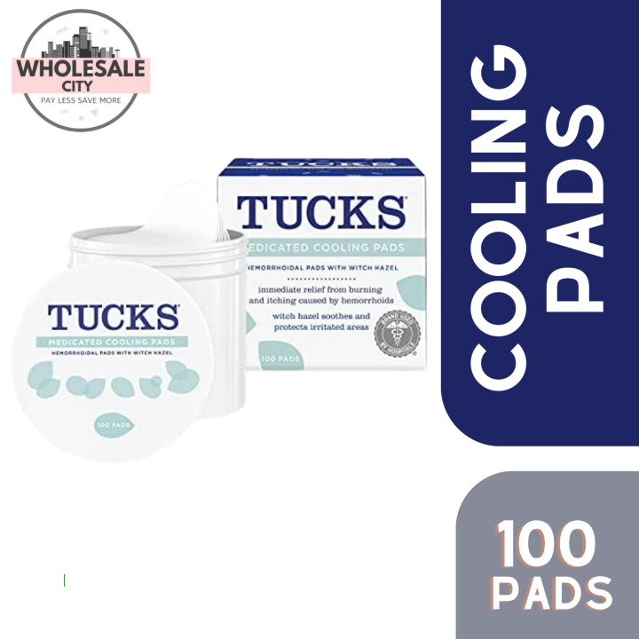 TUCKS Medicated Cooling Pads Hemorrhoidal pads w/ witch hazel 100pads ...