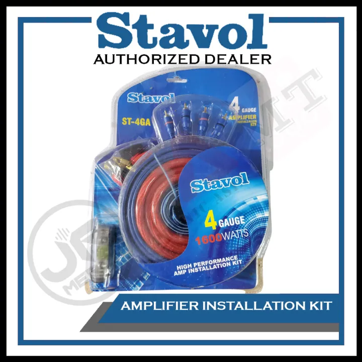 STAVOL 4 Gauge Wiring Amplifier Installation Kit (ST-4GA) | Lazada PH