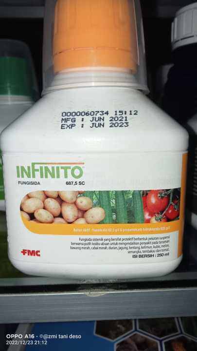 Fungisida sistemik INFINITO 687,5 SC dari FMC. Isi 250ml Pengendali ...