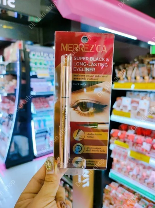 Merrezca Super Black & Long-Lasting Eyeliner เมอร์เรซกา อายไลเนอร์ ...