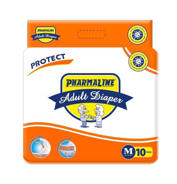 Pharmaline Protect PE Adult Taped Diaper L 8s | Lazada PH