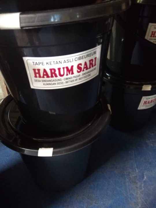 Tape Ketan Harum Sari Ember Besar Khas Kuningan / Peuyem Kuningan ...