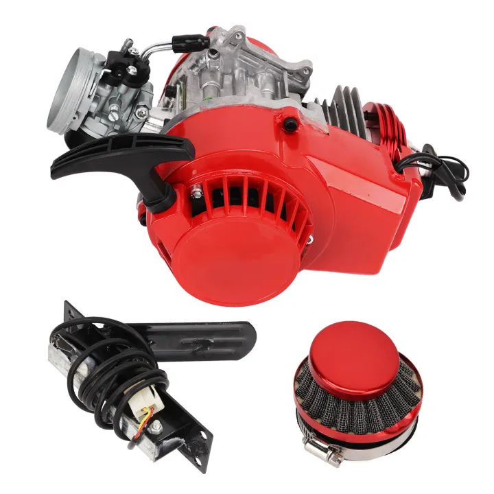 Pull Start Engine Motor 49cc 2 Stroke Engine With Fuel Filter Throttle ...