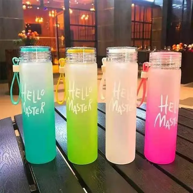 NEW Hello Master Bottle Water Drinking Glass Water Bottles(Random Color ...