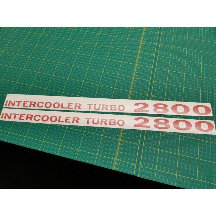 2Pcs/Set Mitsubishi Pajero Shogun Intercooler Turbo 2800 decals ...