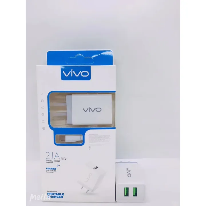 VIVO Dual USB Output Charger for Android fast charging 2.1A charger set ...
