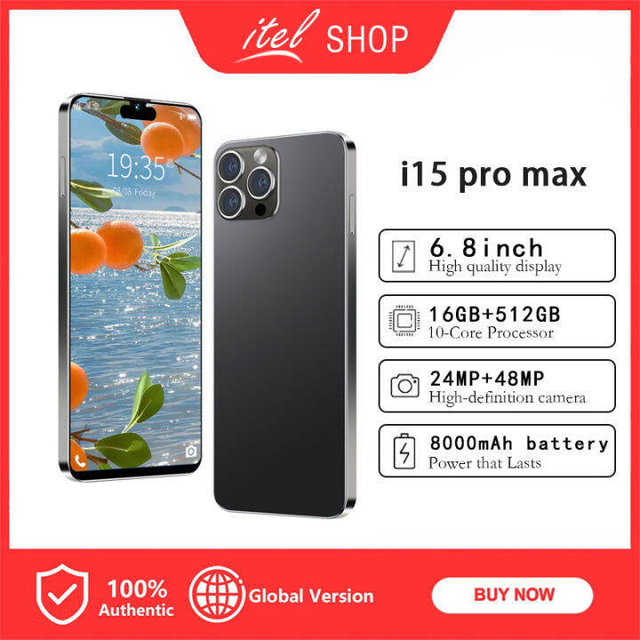 New Original ITEL I15 Pro Max Smartphone 6.8 Inch Hd Full Screen Face ...