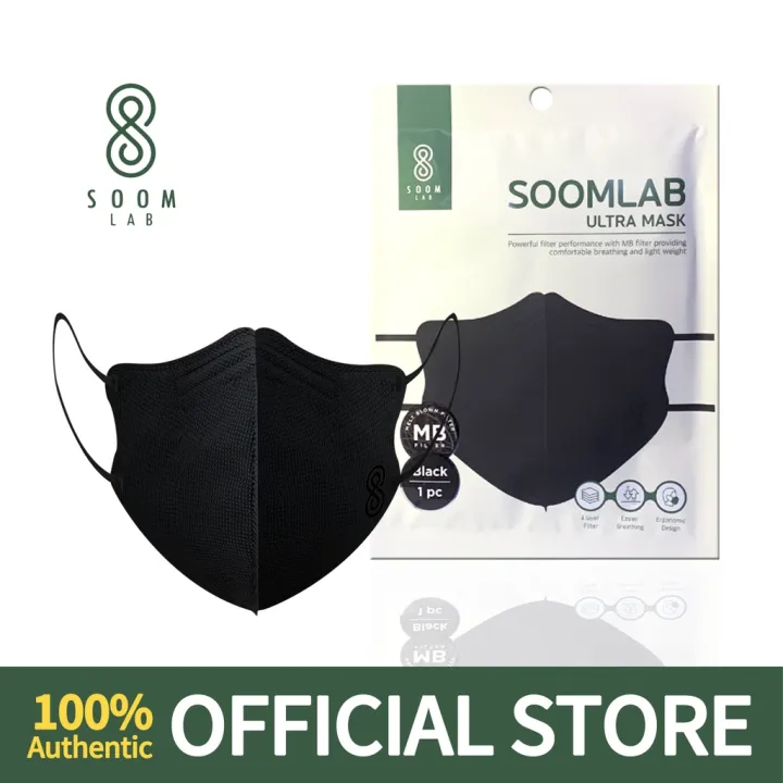 SOOM LAB ULTRA Hyper Purifying Breathing KF94 Mask (Black)okx | Lazada PH
