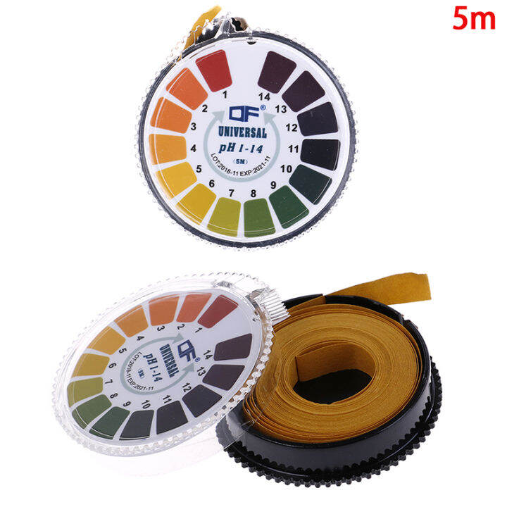 [Mecola] Qcici 1Roll/5m laboratory ph indicator test strip 1-14 paper ...