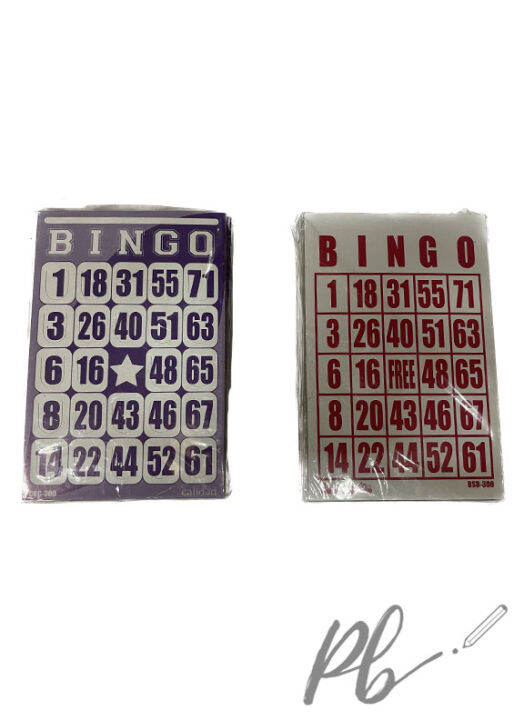 50 PCS - 100 PCS. Stars Bingo Cards | Lazada PH