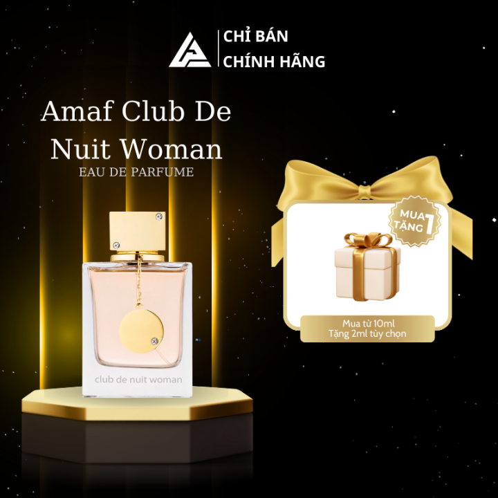 [Auth] Nước hoa nữ chiết Amaf Club De Nuit Woman EDP chính hãng, nữ tính, thanh lịch | Lazada.vn