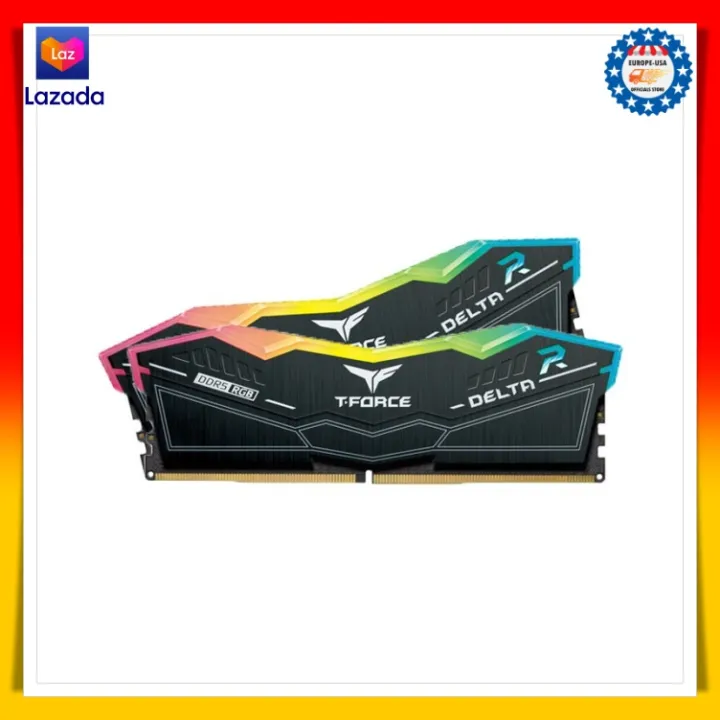 TEAM DELTA RAM DDR5(6000) 32GB (16GBX2) TEAM DELTA RGB BLACK | Lazada.co.th
