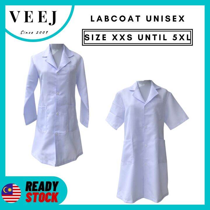 LABCOAT PREMIUM QUALITY | LAB SUIT | BAJU JURURAWAT | BAJU DOKTOR | KOT ...